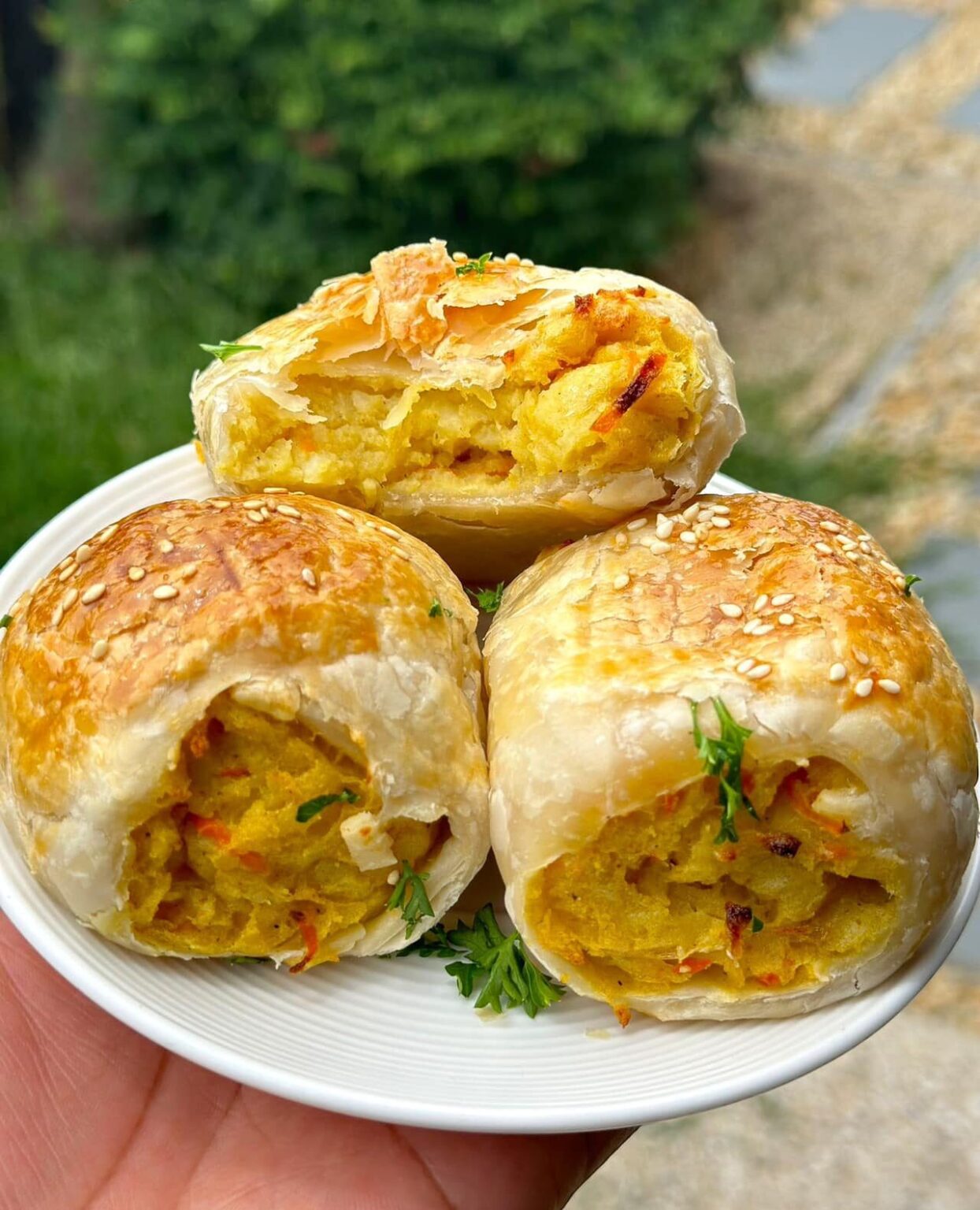 POTATO AND ONION PASTRY ROLLS - RECIPES