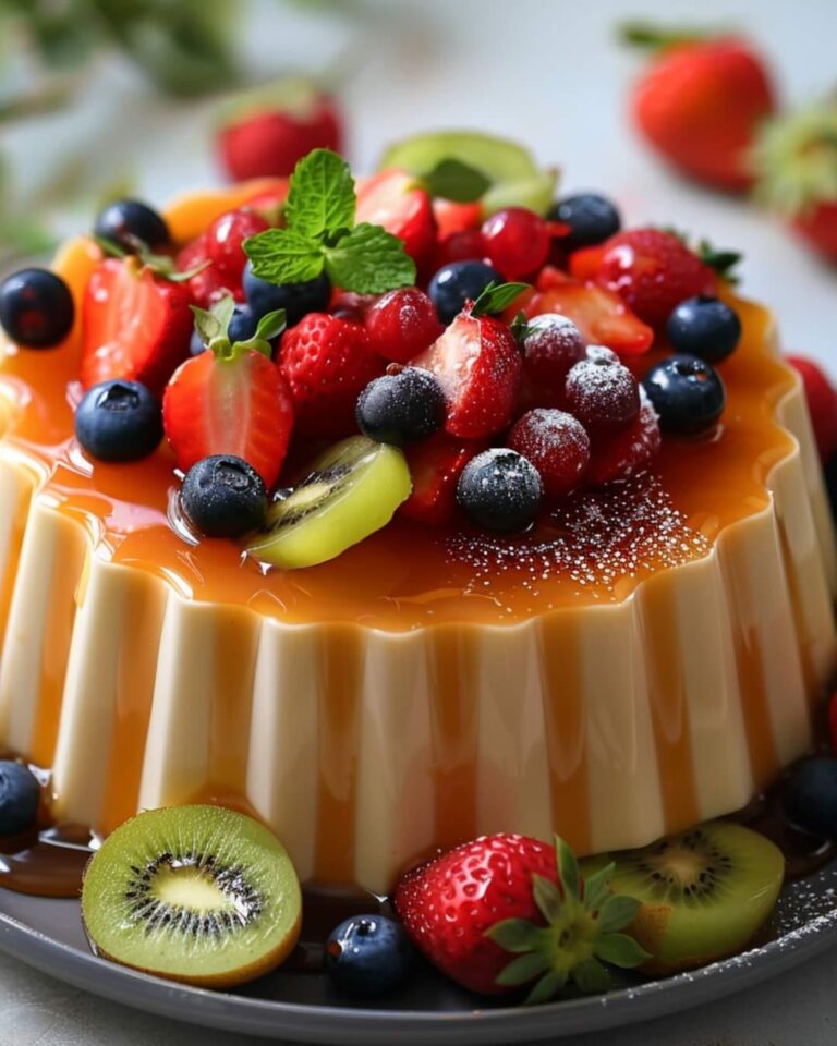 Cream Caramel Pudding Fruit Mold - YOBRT RECIPE