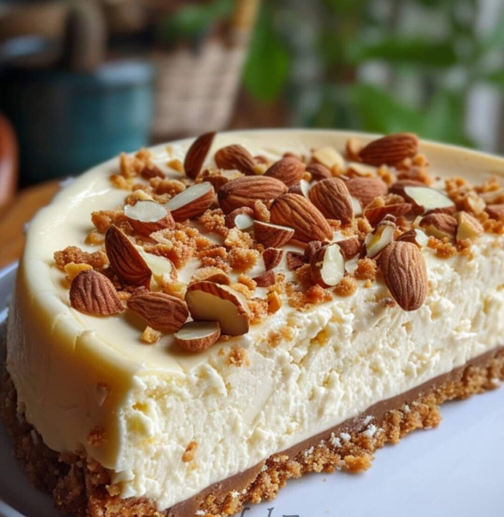 Almond Amaretto Cheesecake - YOBRT RECIPE